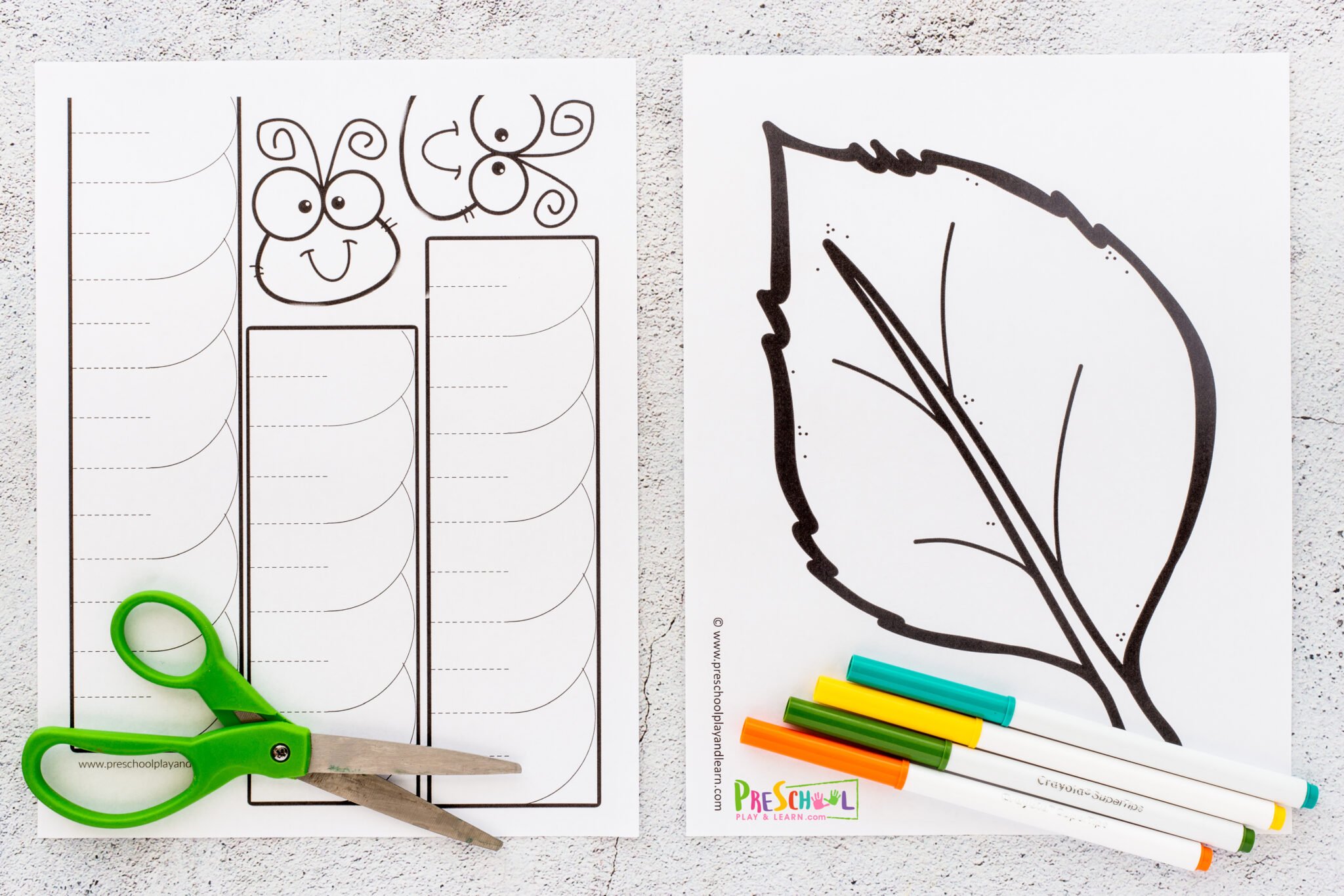 🐛 CUTE Printable Caterpillar Craft for Preschoolers