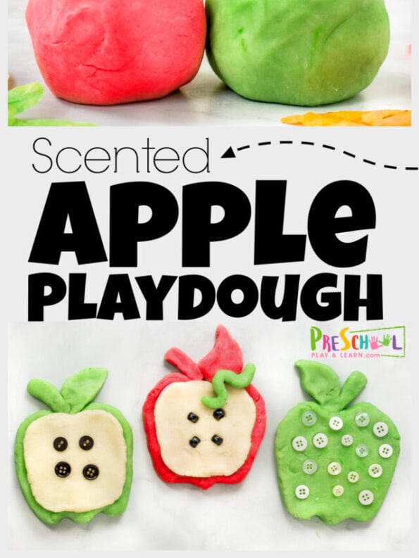 🍎 Count to 10 Apple Playdough Mats FREE Printable Activity