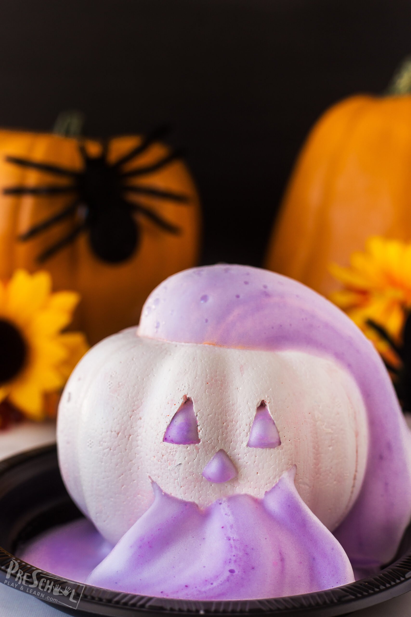 🎃 Jack-o-Lantern Pumpkin Volcano Halloween Science Experiments