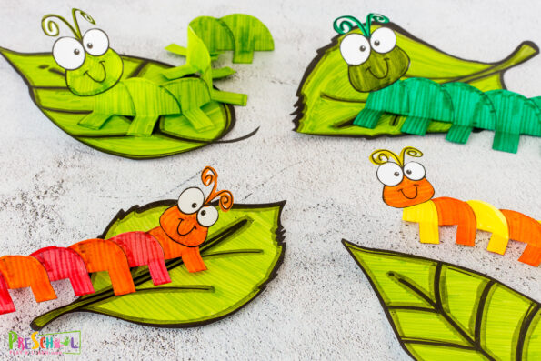 🐛 CUTE Printable Caterpillar Craft for Preschoolers