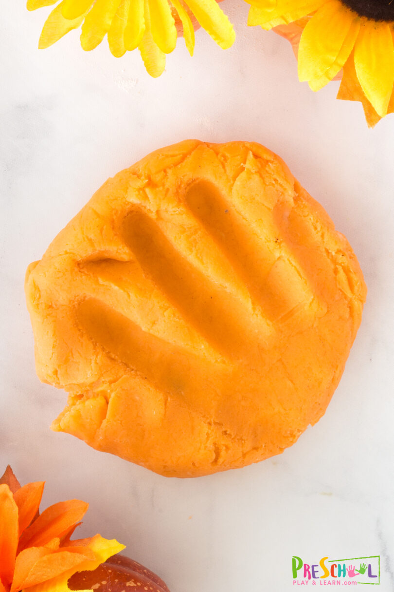 Spookley the Square Pumpkin Playdough Shape Activity for Preschoolers