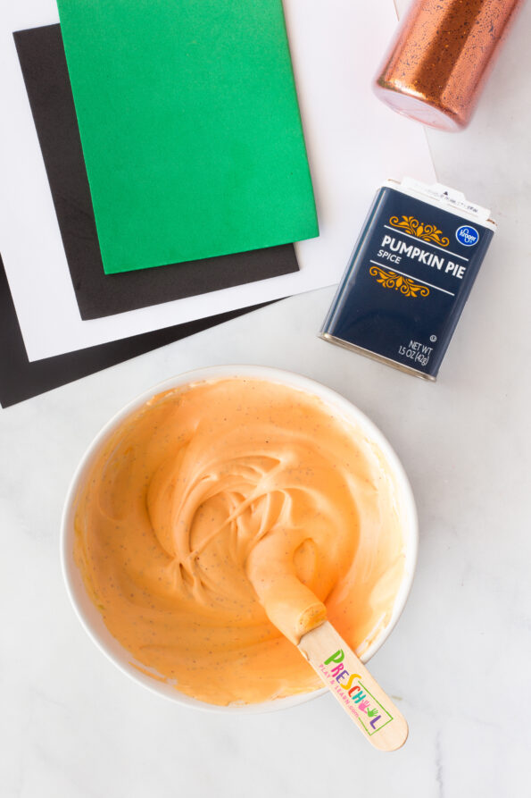Scented Pumpkin Puffy Paint Craft for Fall