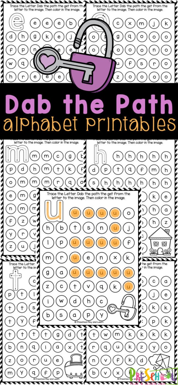 🍂 Simple Do a Dot FREE Printable Worksheets for Fall