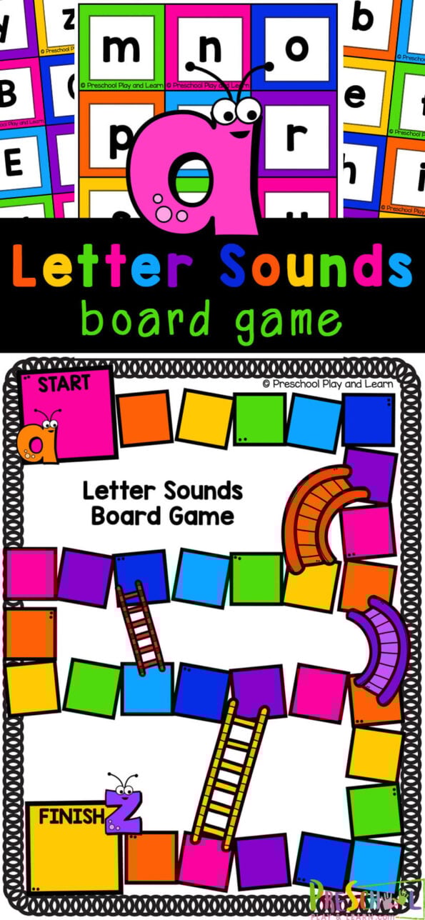 FREE Printable Letter Sounds Board Games