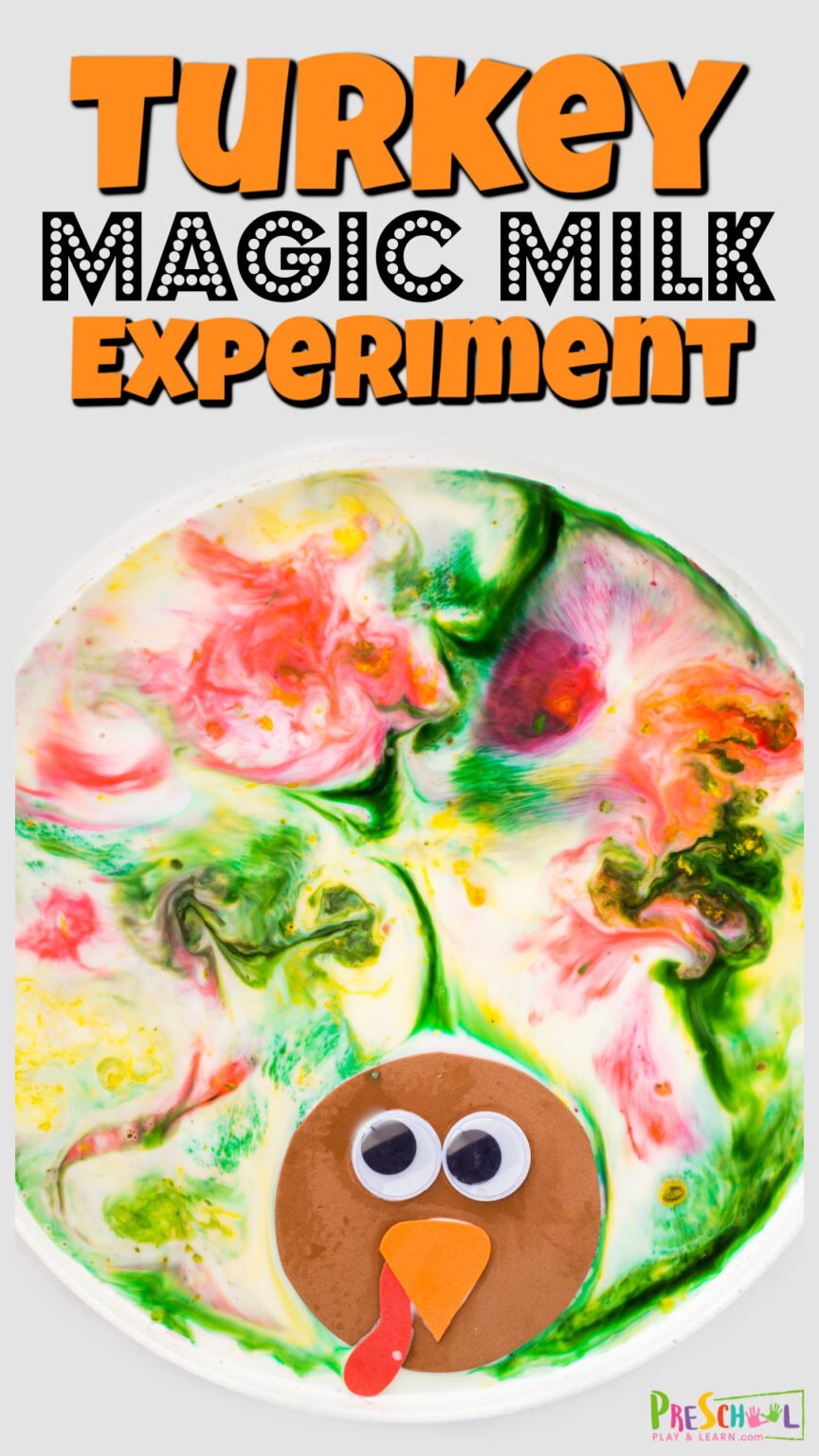 🦃 Turkey Magic Milk Science Experiment for November