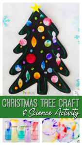 🎄 Beautiful Chromatography Christmas Tree Science Craft for Preschoolers