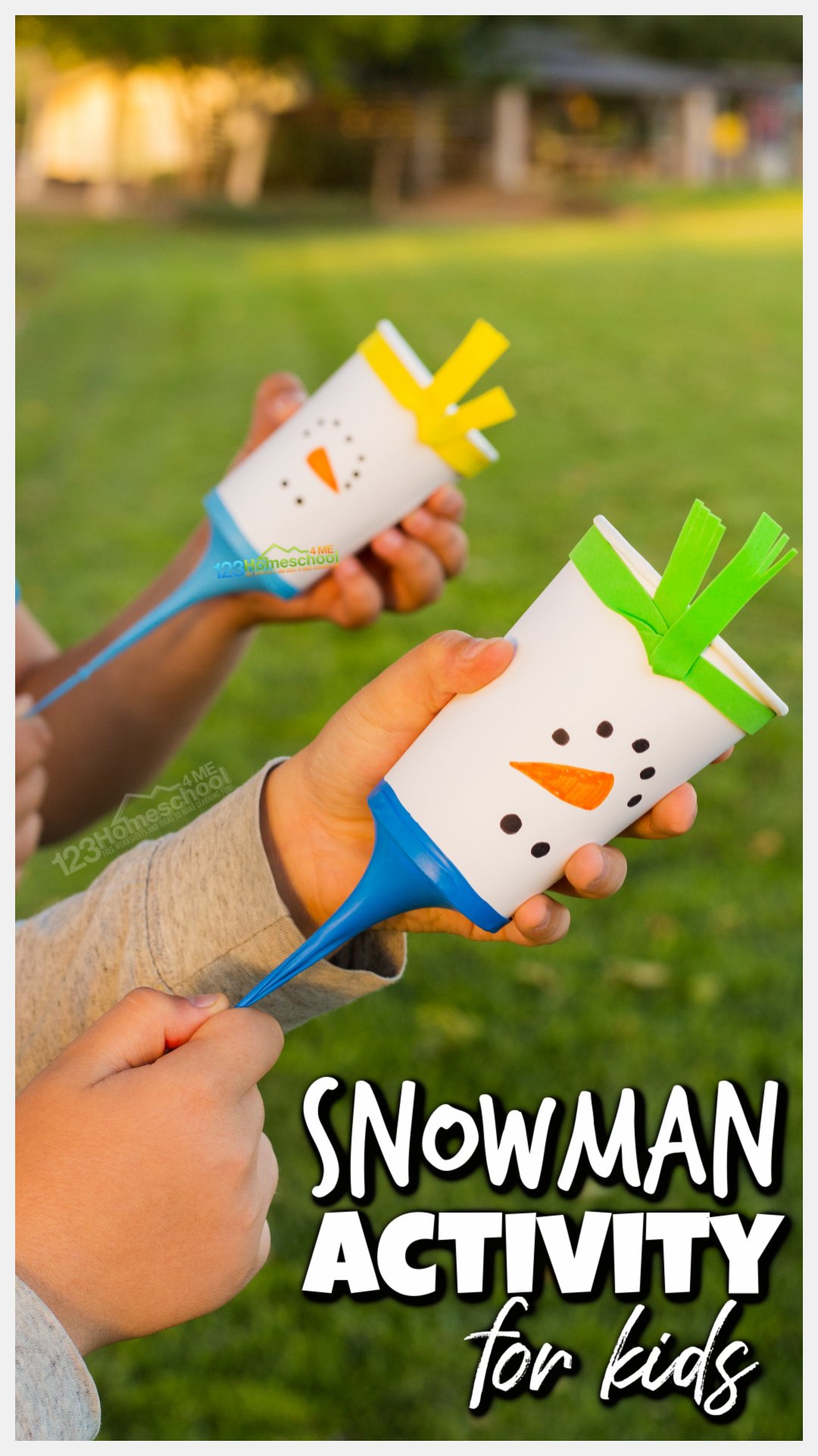 ⛄ FREE Snowman Button Counting Math Activity for Preschoolers