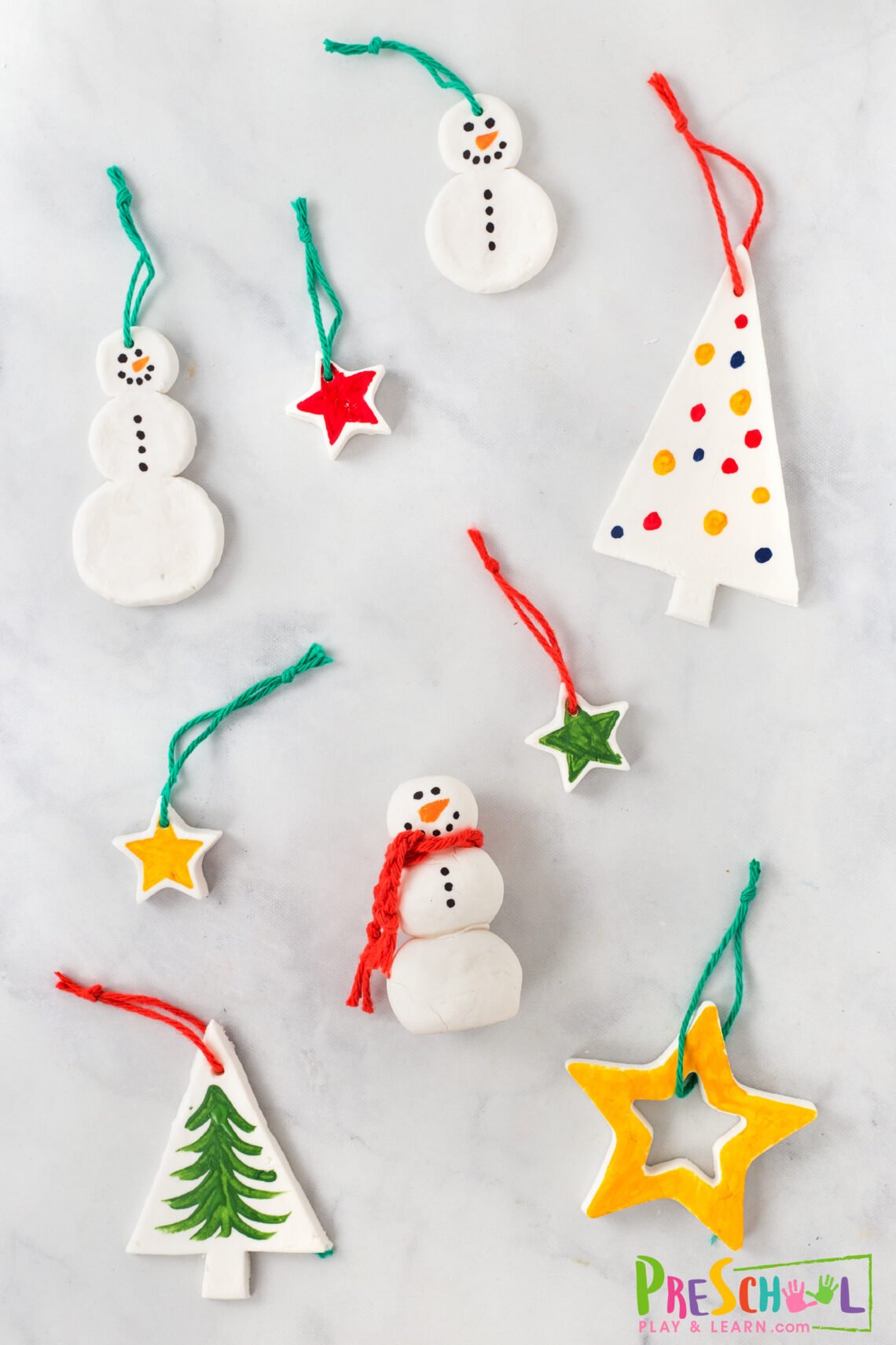 🎄 How Do you Make EASY Snow Clay for Christmas Ornaments