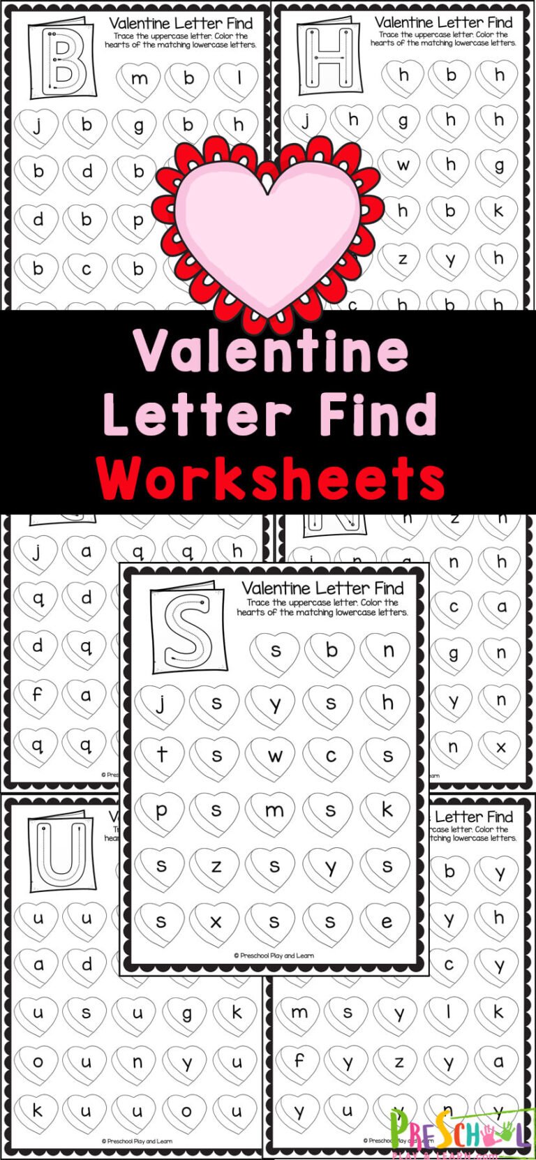 💗 FREE Counting Mats Valentine's Day Activities for Preschoolers