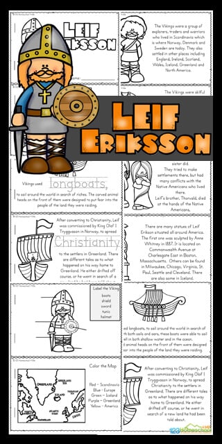 FREE Printable Early Explorer History Coloring Pages Activity