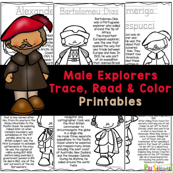 Free American Explorers Printables For Kids