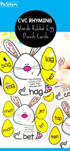 Easter CVC Words Activity for Preschoolers and Kindergarten