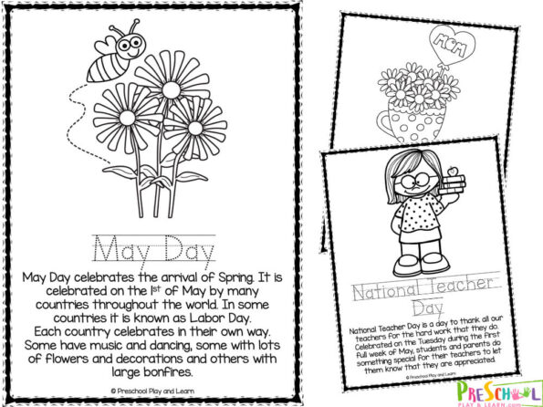 Free Printable May Coloring Pages for Kids