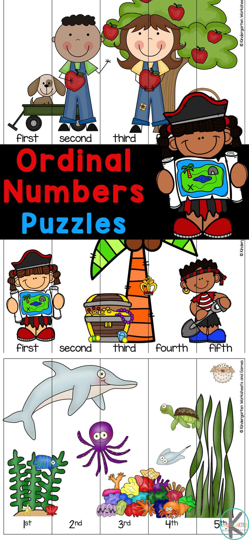 FREE Ordinal Numbers Printable Reader