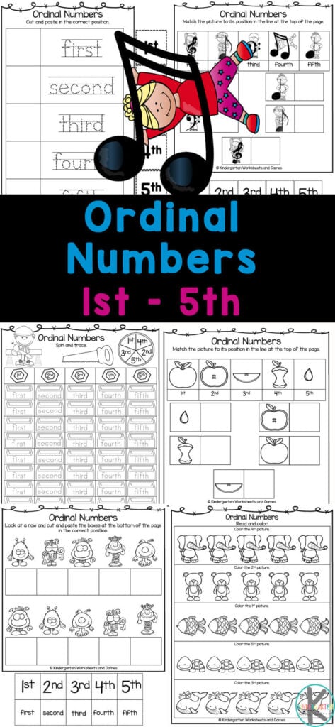 FREE Ordinal Numbers Printable Reader