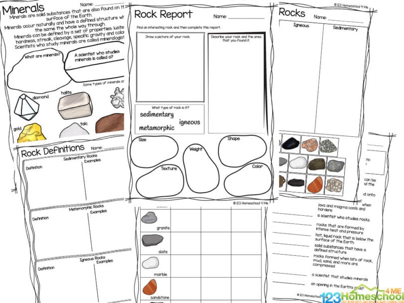 Simple, Edible Types of Rocks Activity for Kids