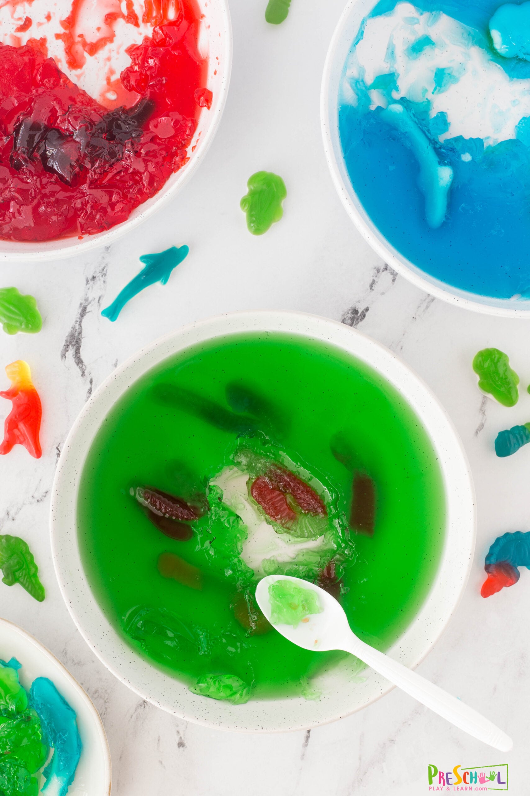 Playdough Flossing Activity - Dental Health Activities for Preschoolers