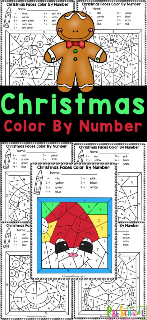 Christmas Elf Shape Matching Math Game (Free Printable!)