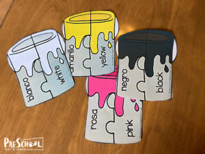 FREE Printable Spanish Colors Games for Preschoolers