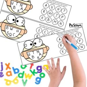 Halloween Letter Hunt Activity Mummy Dot Marker Cards