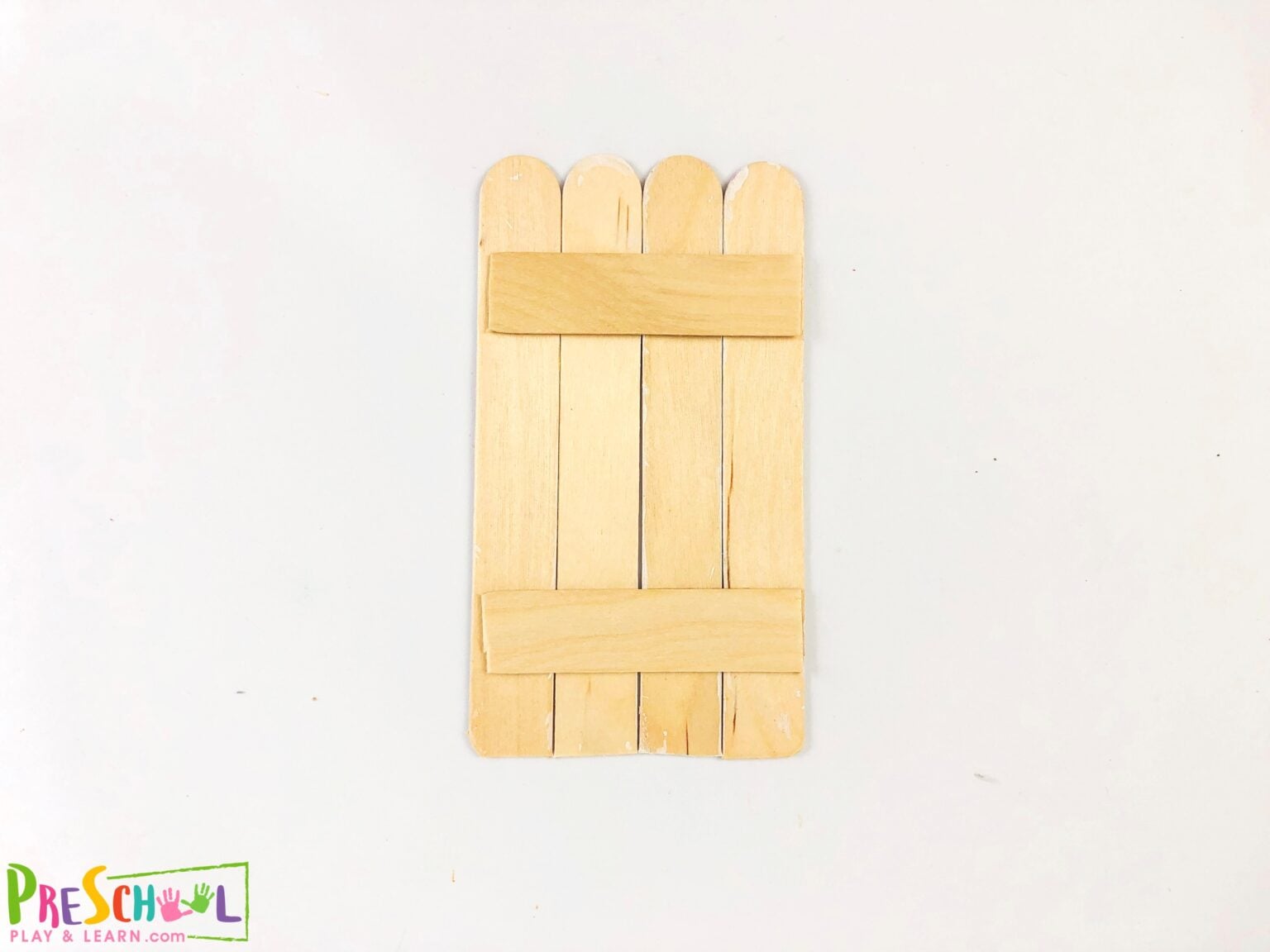 Glue Popsicle Stick Craft - Back to School Craft for Preschool Kids
