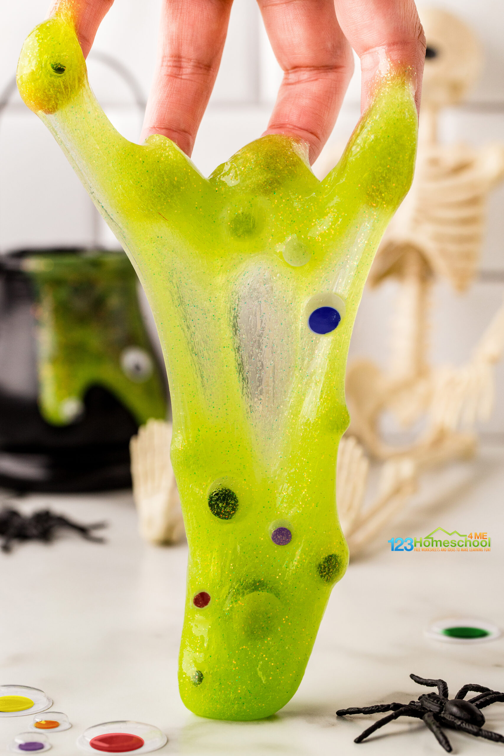 Halloween Slime is a FUN Activity for October