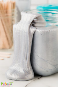 Mesmerizing Metallic Silver Slime - Easy Homemade Recipe