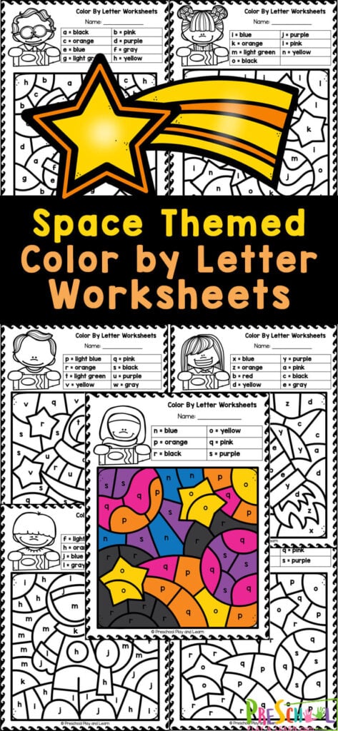 🪐 Free Printable Space Worksheets for Preschoolers and Kindergarten