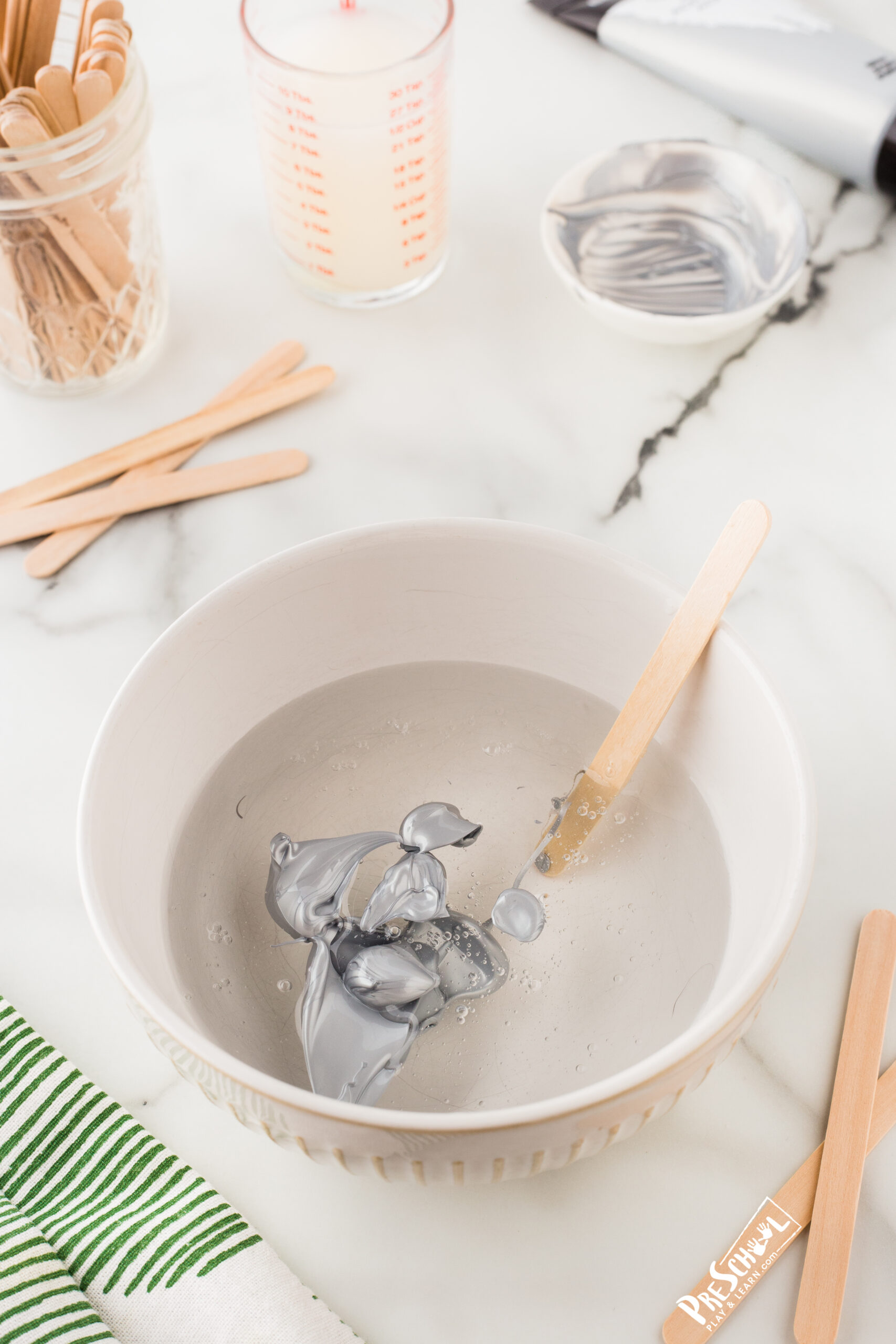 Mesmerizing Metallic Silver Slime - Easy Homemade Recipe
