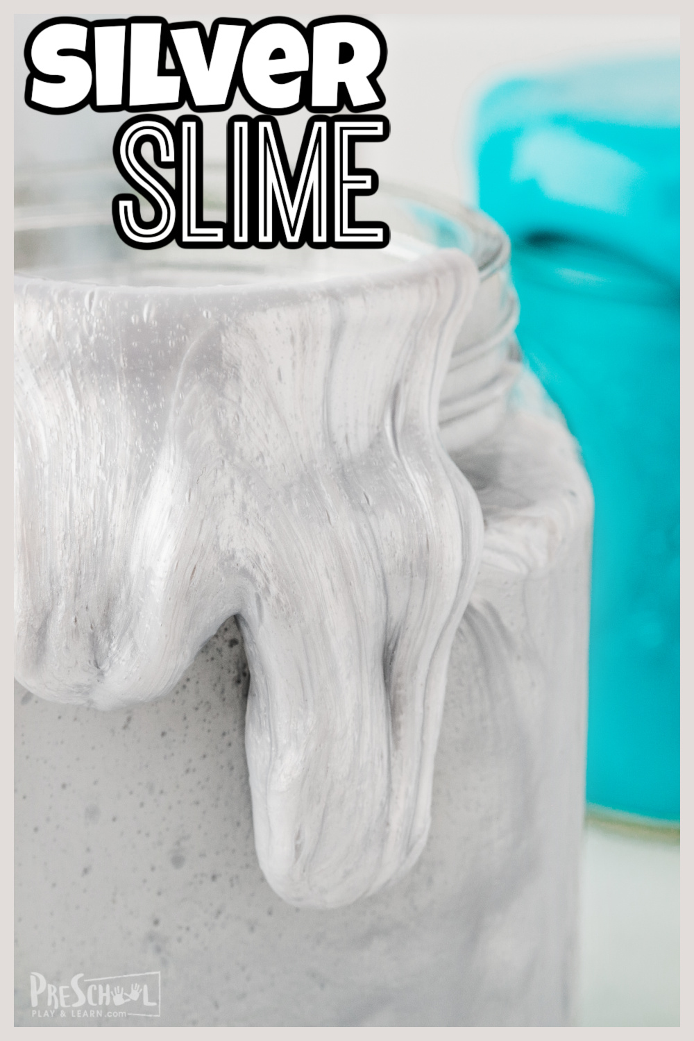 Mesmerizing Metallic Silver Slime - Easy Homemade Recipe