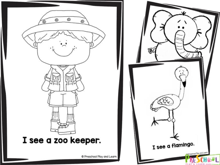 FREE Printable Zoo Animal Coloring Pages