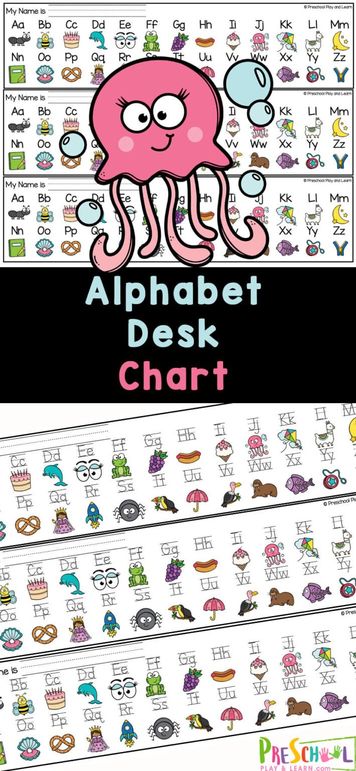 FREE Alphabet Line Desk Chart Printable