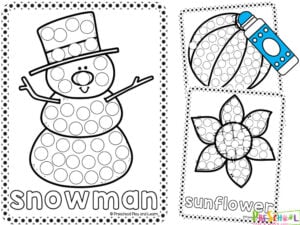 FREE Printable Seasons Dot Marker Worksheets for Preschool with Bingo ...