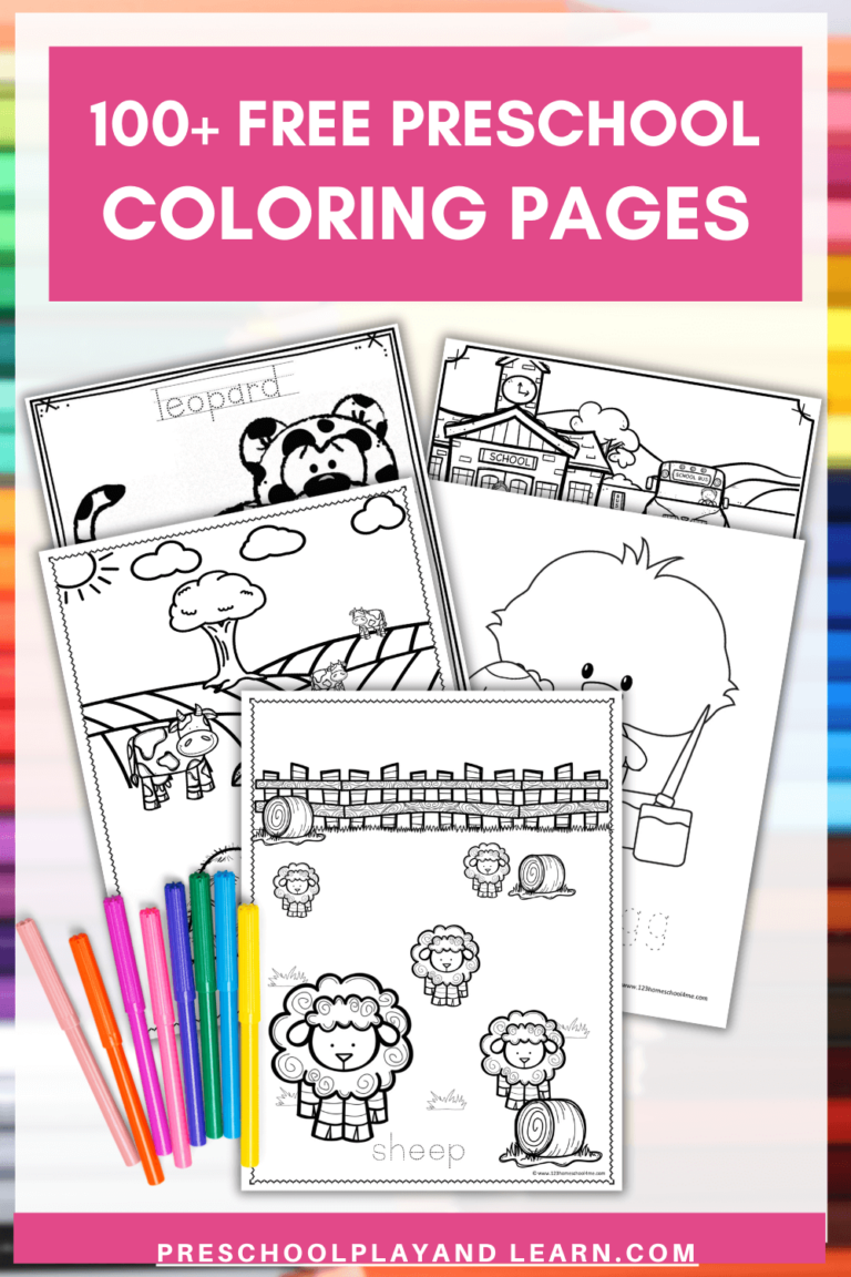 The Ultimate Collection of FREE Printable Coloring Sheets For Preschoolers