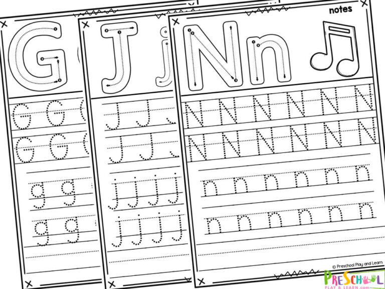 Free Printable Alphabet Preschool Worksheets Tracing Lines