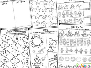 FREE Printable Space Worksheets for Preschoolers