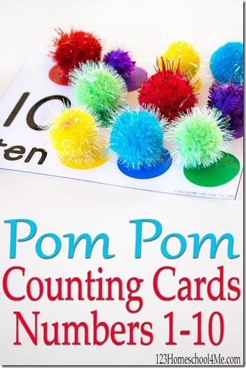 Shark Color, Sort, and Match Pom Pom Activity for Preschoolers