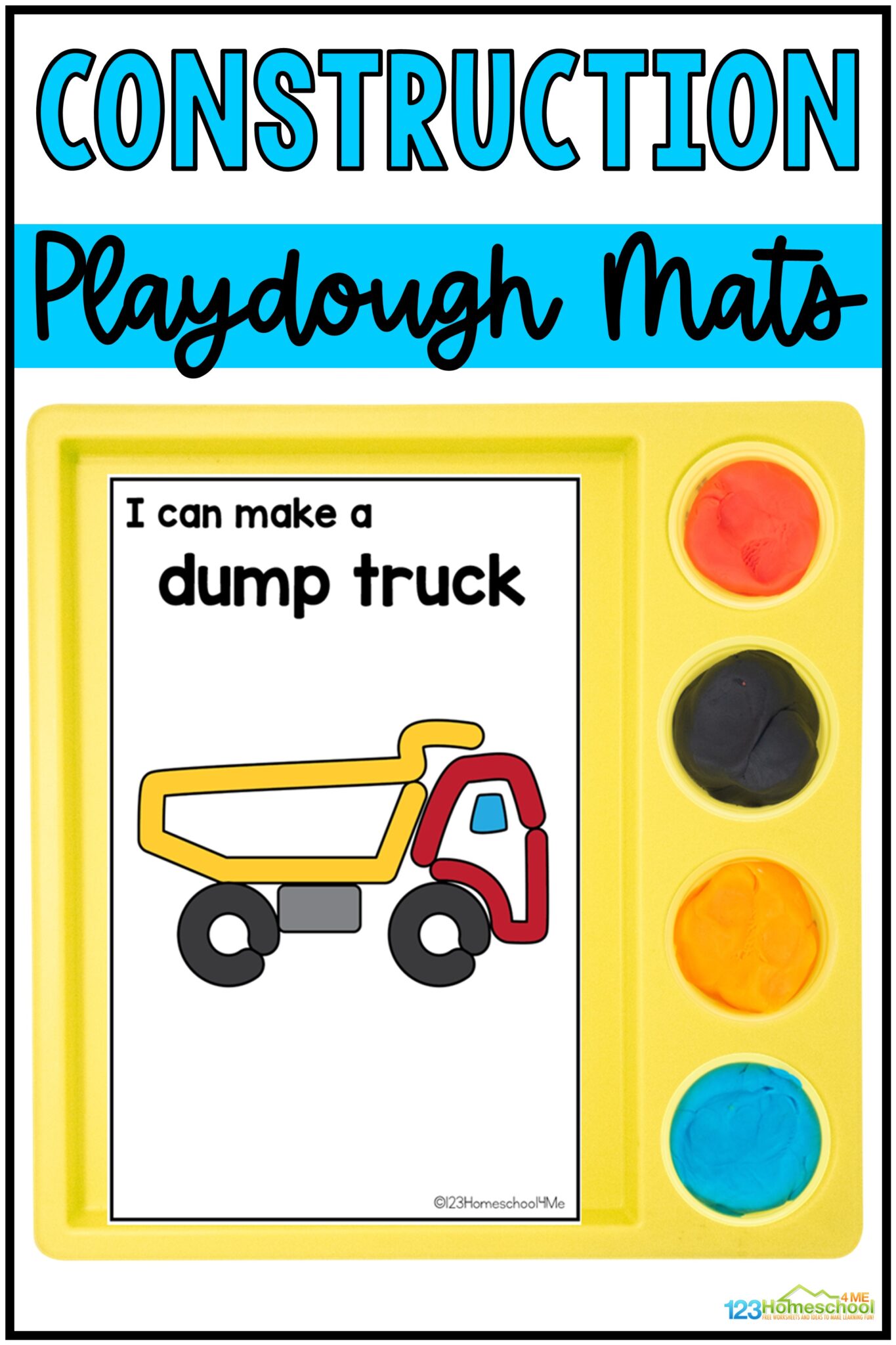 🚧 FREE Preschool Construction Theme Printable Worksheets