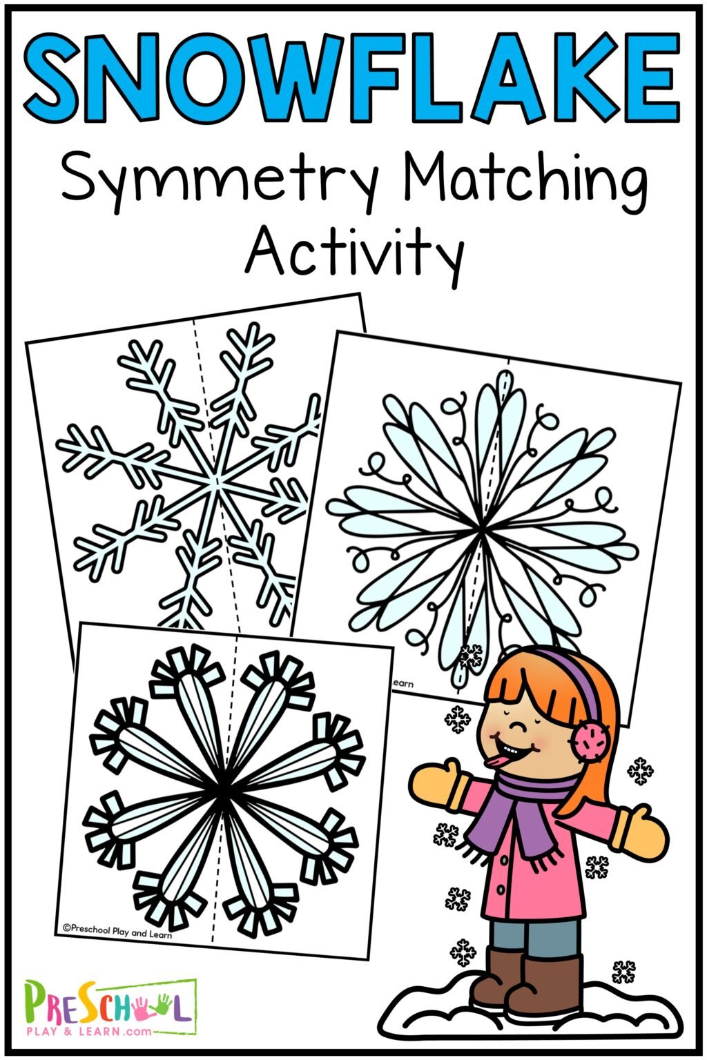 ️ Snowflake Match: a Fun Lines of Symmetry Game