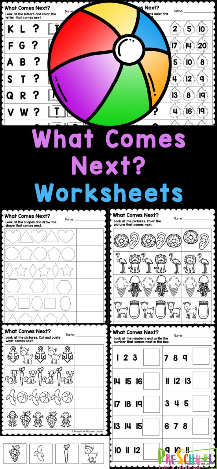 What Comes Next Worksheets