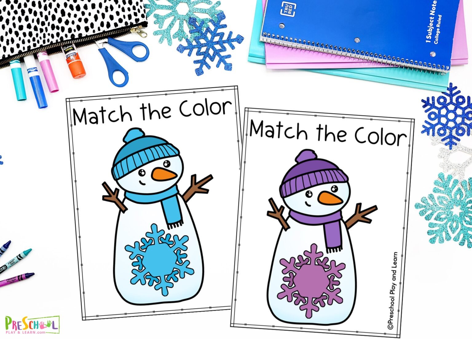 8 Super Snowman Activities for Toddlers and Preschoolers (Free Printable)