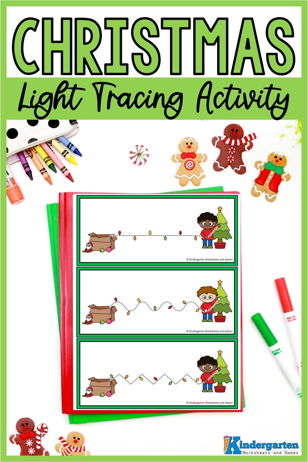 Christmas Tracing Printable Sheets: Fun Activities for Preschool and ...