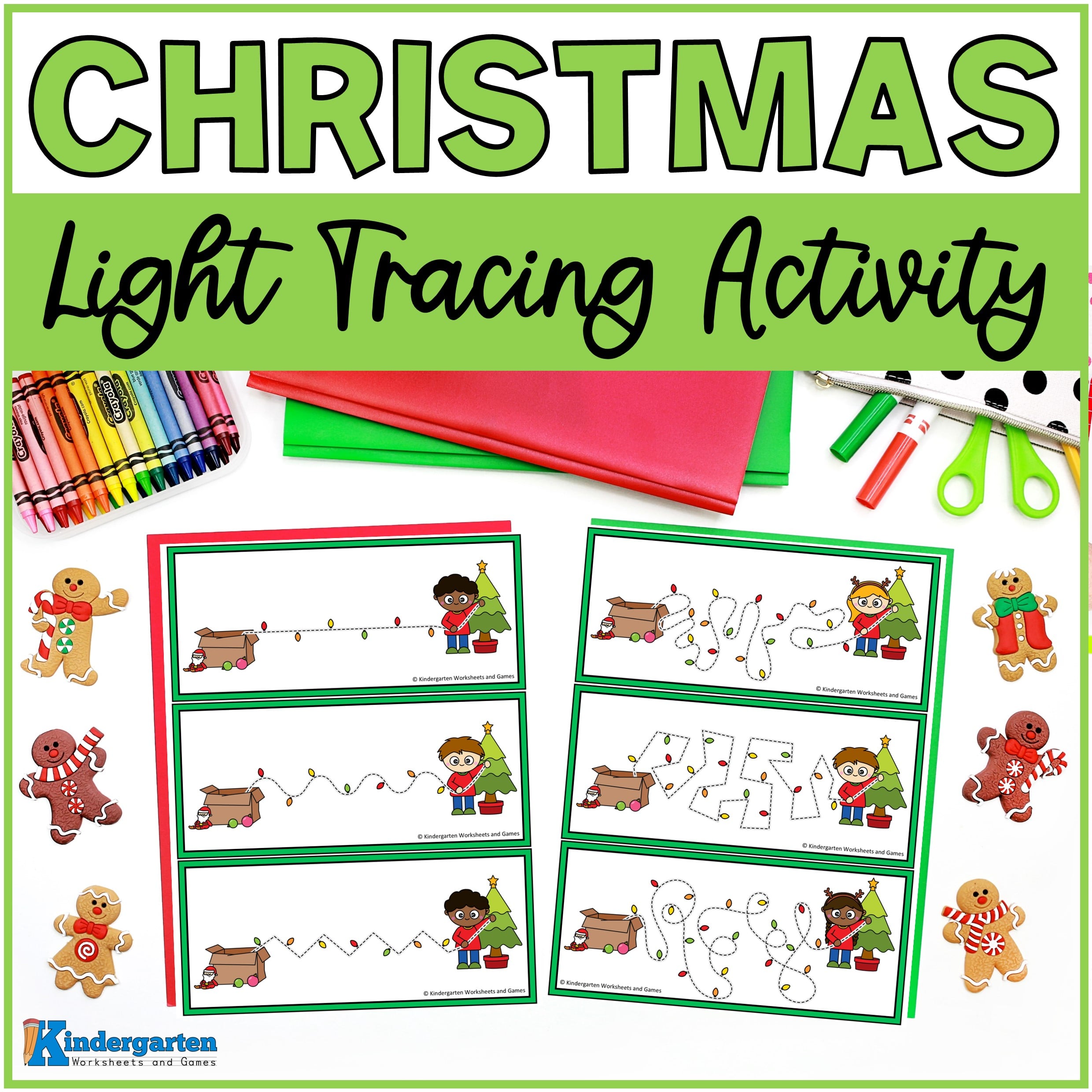 Christmas Tracing Printable Sheets: Fun Activities for Preschool and ...