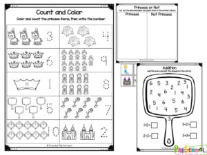 👑 Free Printable Disney Princess Worksheets for Preschoolers