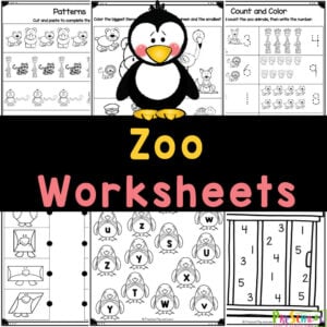 Printable Zoo Animals Worksheet