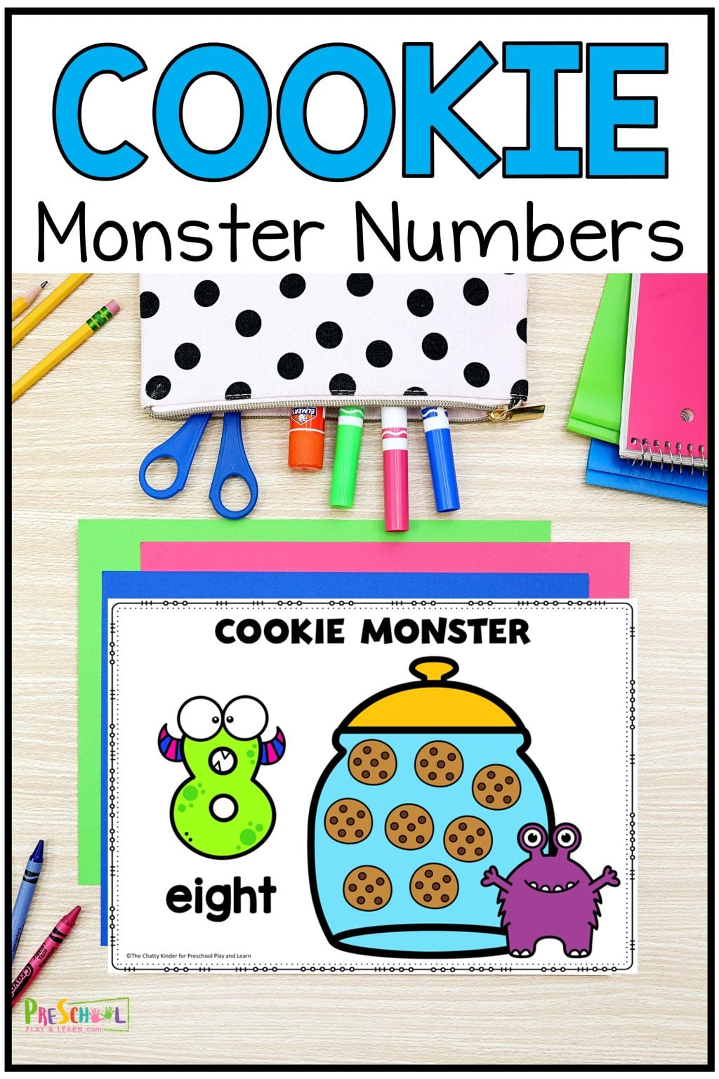 Cookie Monster Fun Preschool Number Recognition Activities