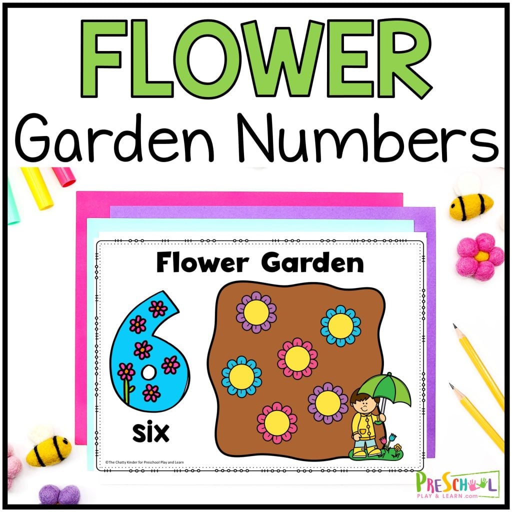 🌂 FREE Printable Spring Umbrella Counting Crafts for Preschoolers