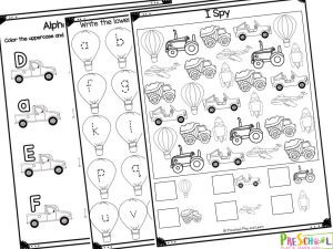 🚌 Transportation Worksheets for Preschool - Land, Air, and Water