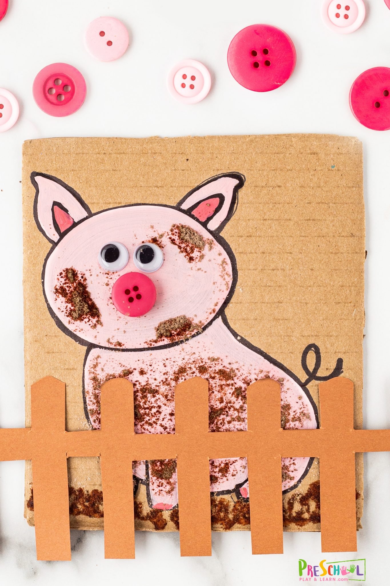 Muddy Pig Craft for Preschool