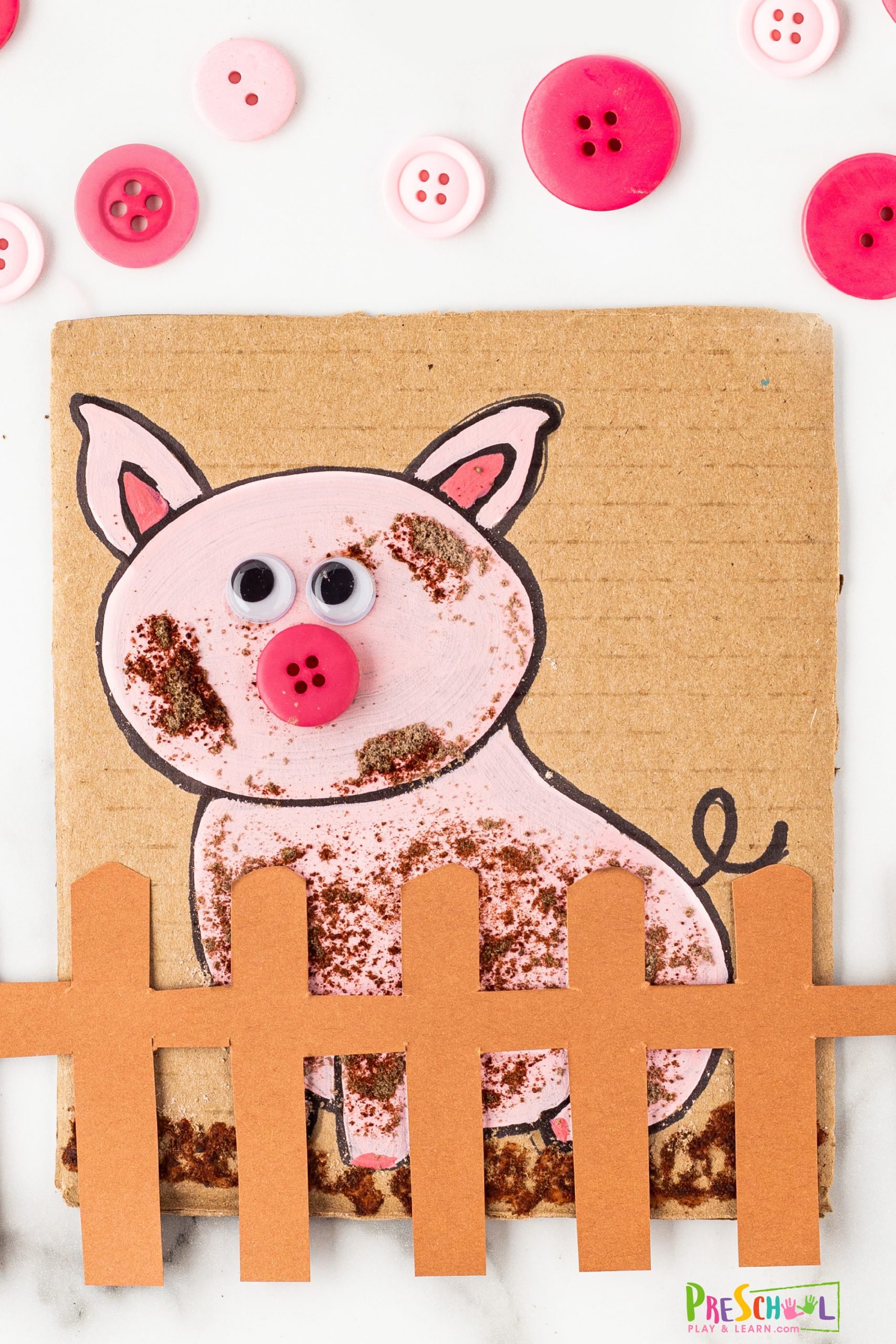 Muddy Pig Craft for Preschool